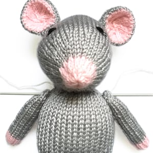 Mouse Knitting Pattern Cute Little Mouse Worked Flat on Two Needles - Etsy