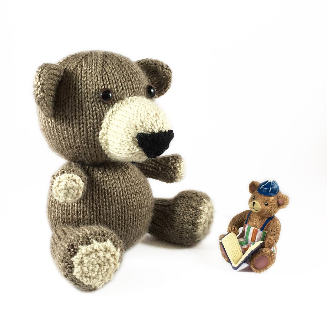 Teddy Bear Knitting Pattern Worked Flat on Two Needles - Etsy