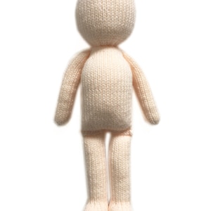 Basic Doll Knitting Pattern 33cm (13 Inch) Doll Body Base Worked Flat ...