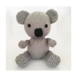 Knitted Koala Bear Pattern: Easy Baby Koala PDF Toy Knitting ...