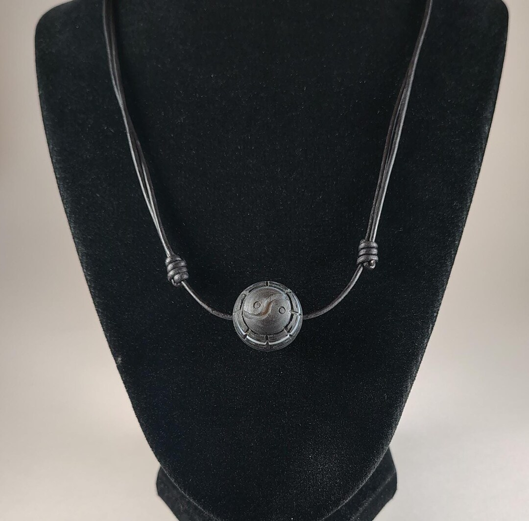 Agate Sphere Pendant Adjustable Leather Necklace Handmade by Chris Hay ...