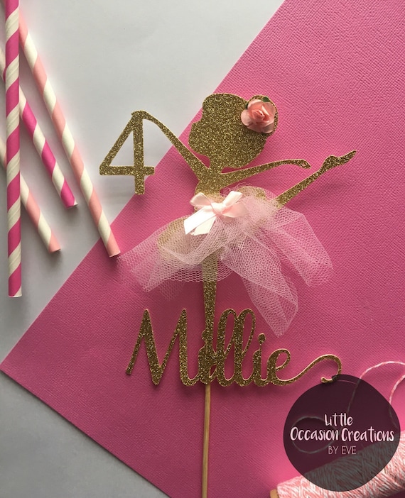Ballerina Cake Topper Ballerina Tutu Cake Topper Ballerina | Etsy