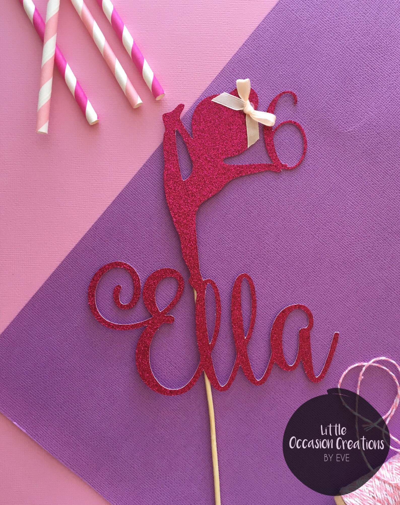 Ballerina Cake Topper Dancer Cake Topper Gymnastics Cake - Etsy