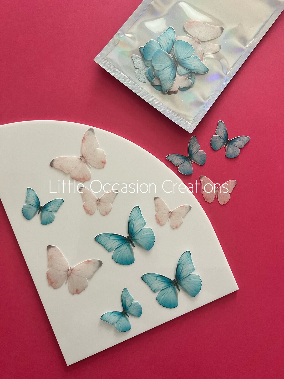 Pre Cut Butterflies, Wafer Sheet Butterflies, Wafer Sheet, Edible ...