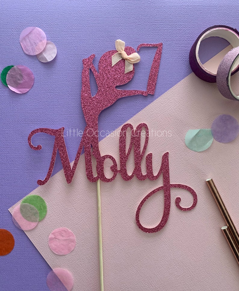 Ballerina Cake Topper Dancer Cake Topper Gymnastics Cake - Etsy