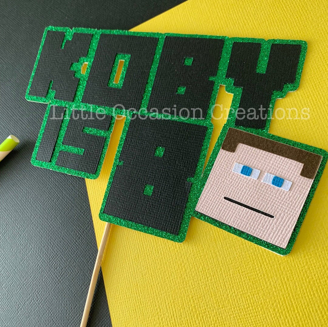 Mine Craft Cake Topper Mine Craft Cake Mine Craft Decor - Etsy Australia