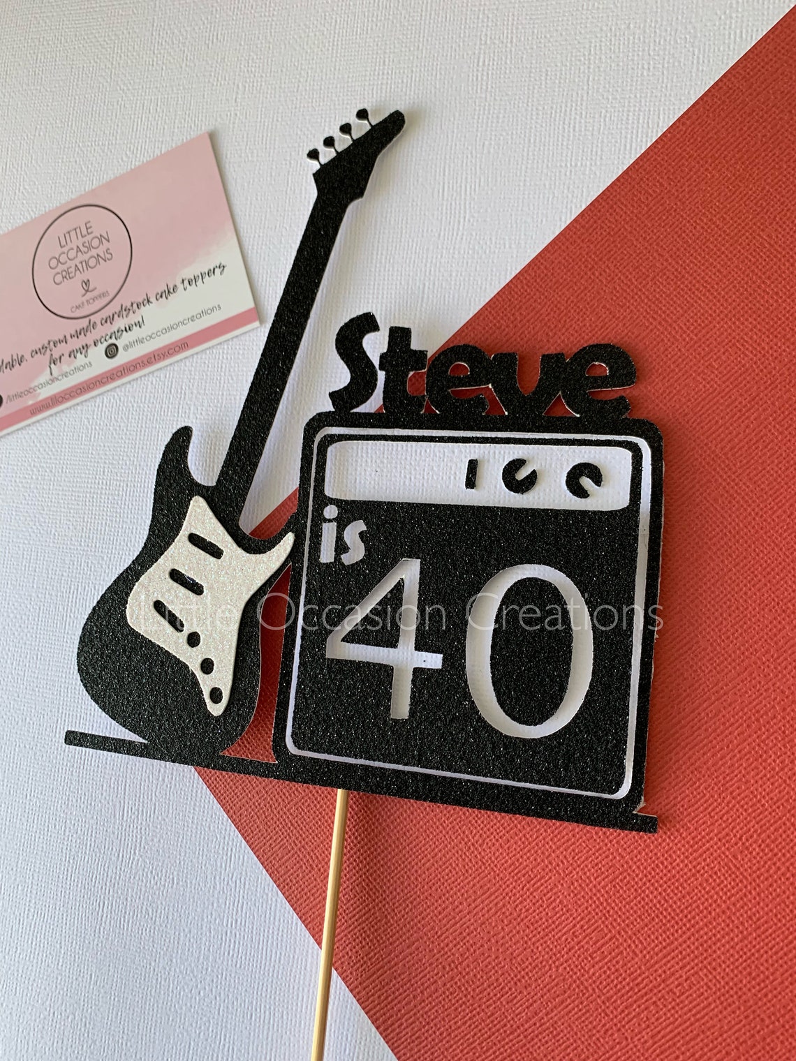 Guitar Cake Topper Guitar and Amp Cake Topper Amp Cake - Etsy