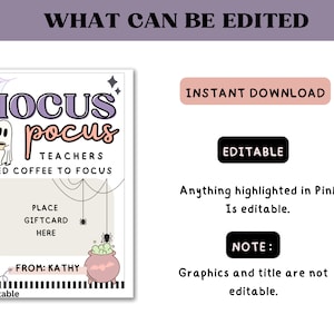 Halloween Coffee Gift Card Holder for Teachers Teacher - Etsy
