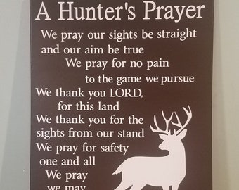 Hunters prayer | Etsy