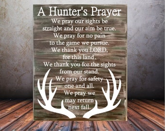 Hunters prayer | Etsy