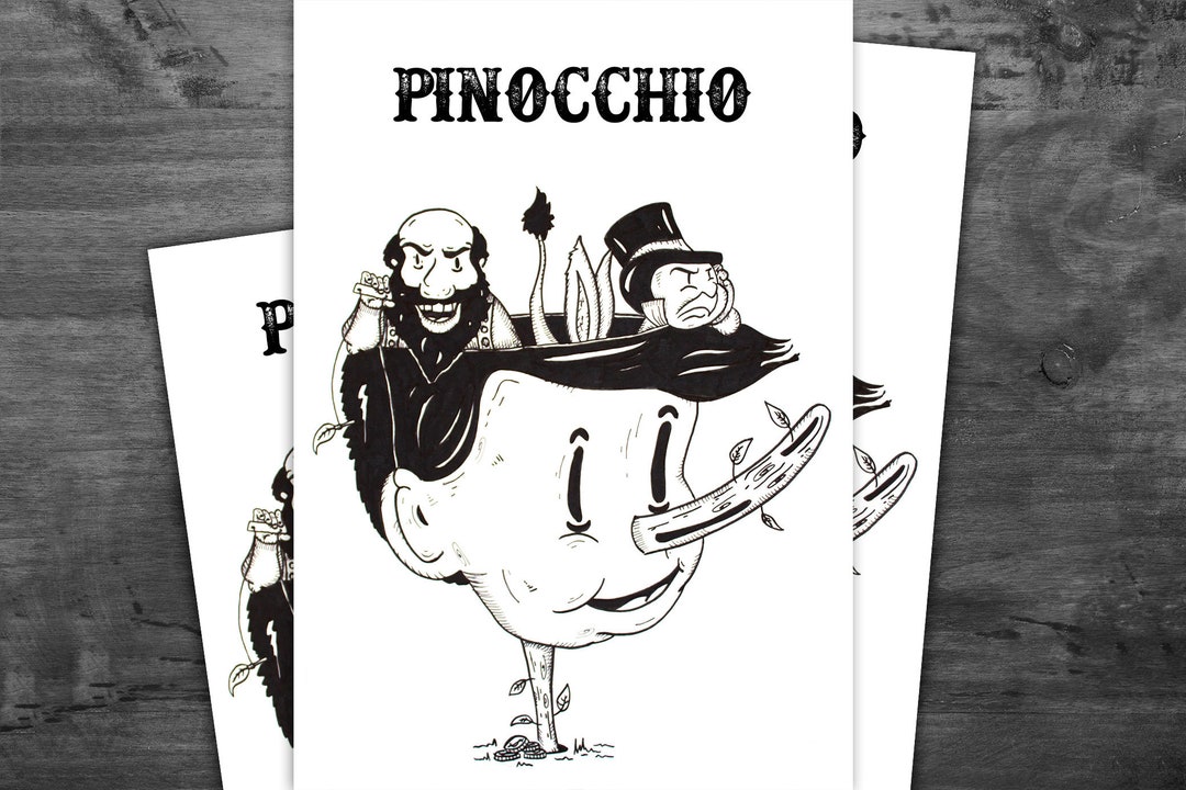 Pinocchio Poster - A4 - Wall Art, Printables, Instant Download - Etsy