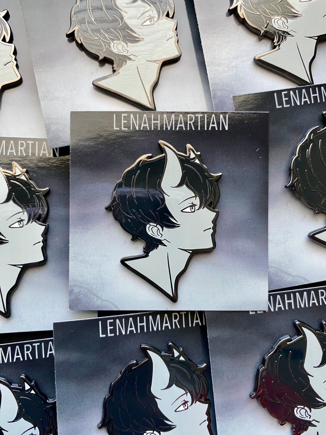 DEMON BOY Monochrome Hard Enamel Pin - Etsy