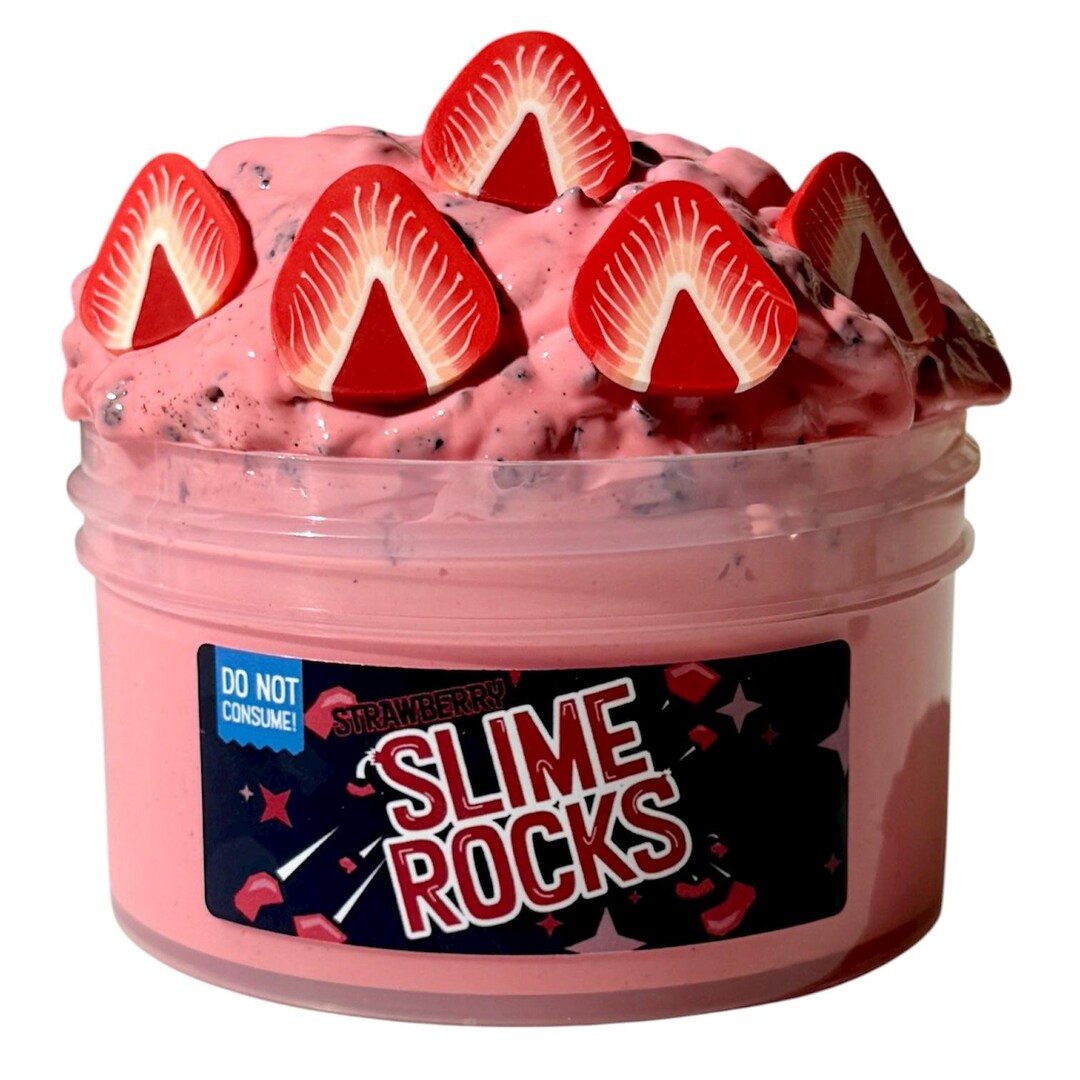 Strawberry Slime Rocks - Etsy