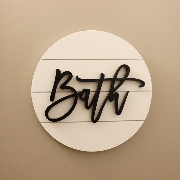 Bath Sign - Etsy