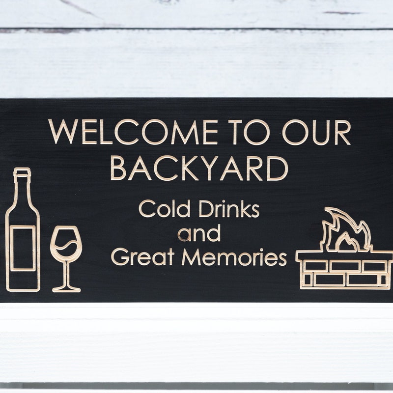 Backyard Signs - Etsy