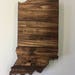 Indiana State Sign | Indiana Wooden Sign | Indiana Wall Art | Indiana ...