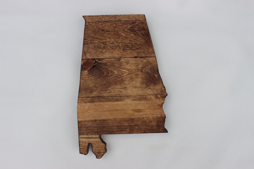 Alabama State Sign | Alabama Wood Sign | Wedding Guestbook | Alabama ...