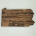 Rustic Wood State Cut Out Large State Cutout Wood State Outline Wooden ...
