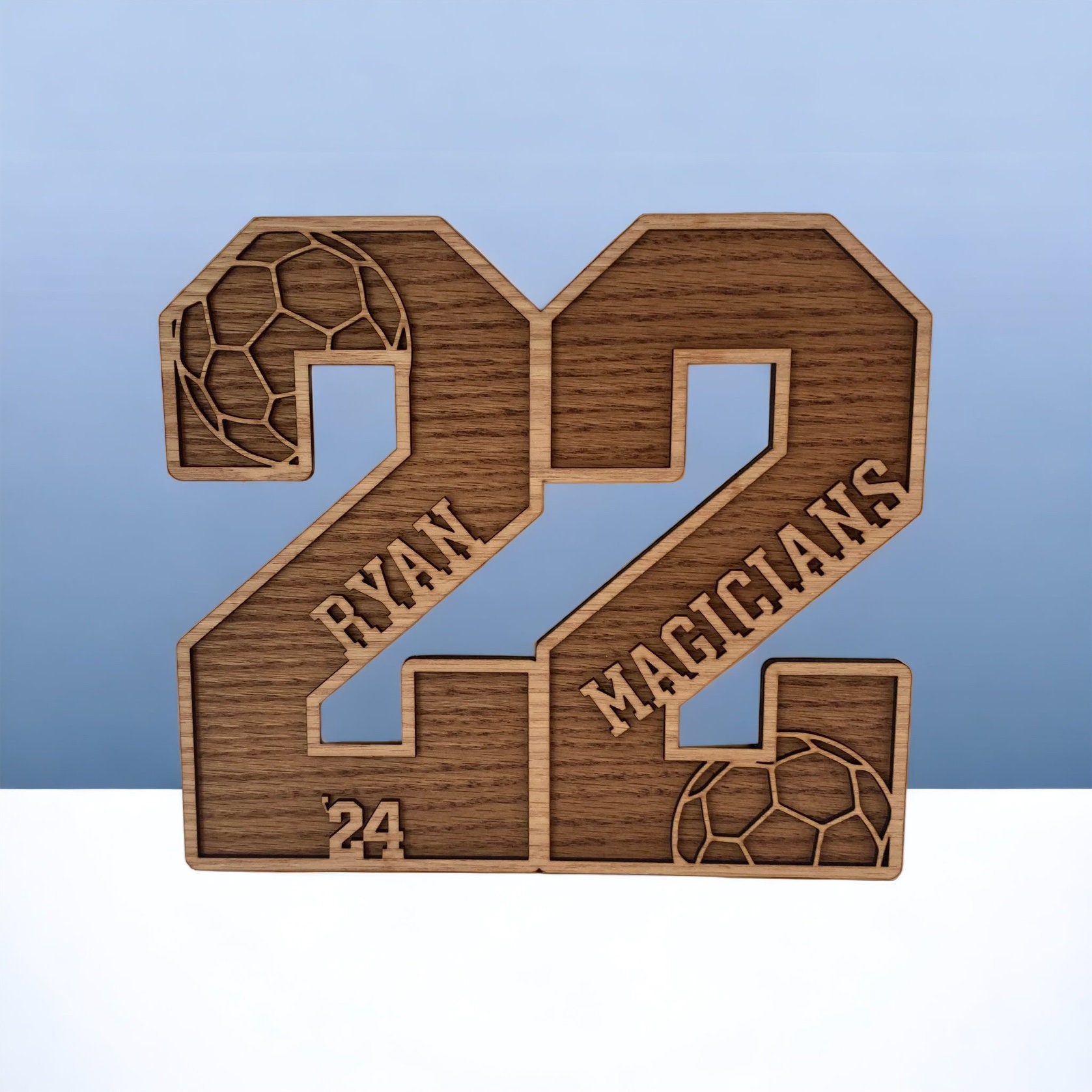 Custom Senior Athlete Number, Sports Number Wood Cutout, Custom Sports ...