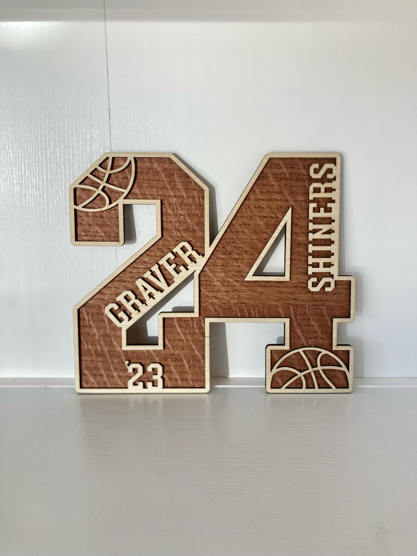 Custom Senior Athlete Number, Custom Sports Plaque, Sports Number Wood ...