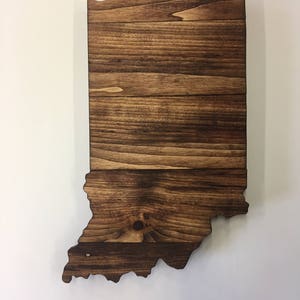 Indiana State Sign | Indiana Wooden Sign | Indiana Wall Art | Indiana ...