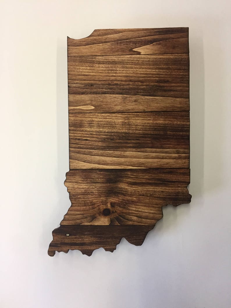Indiana State Sign | Indiana Wooden Sign | Indiana Wall Art | Indiana ...
