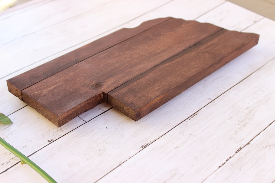 Wooden Nebraska State Sign Shaped Cutout Wall Decor Art Gift Handmade ...