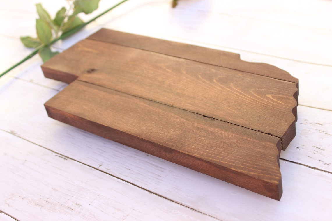 Wooden Nebraska State Sign Shaped Cutout Wall Decor Art Gift Handmade ...