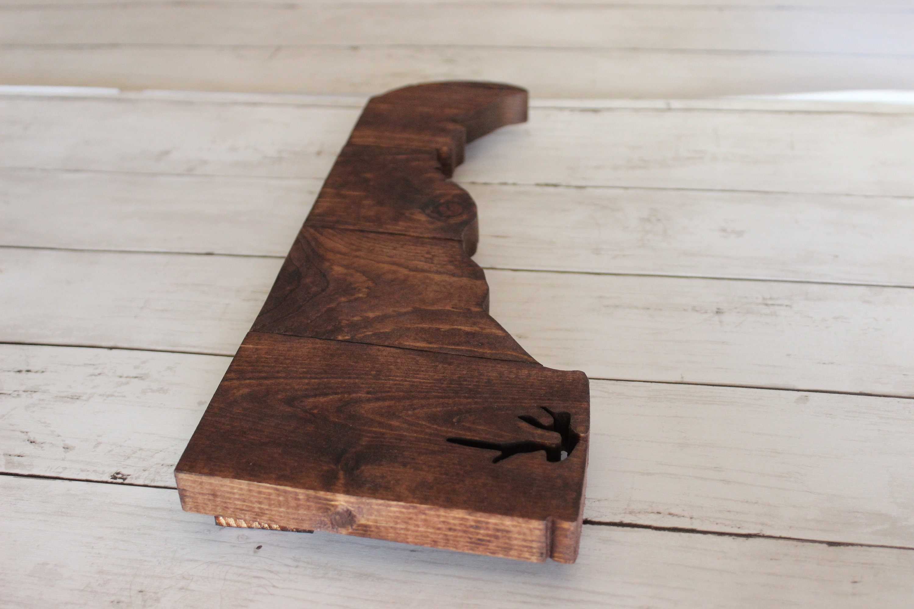 Wooden Delaware State Sign Shaped Wall Art Large Cutout Gift | Etsy