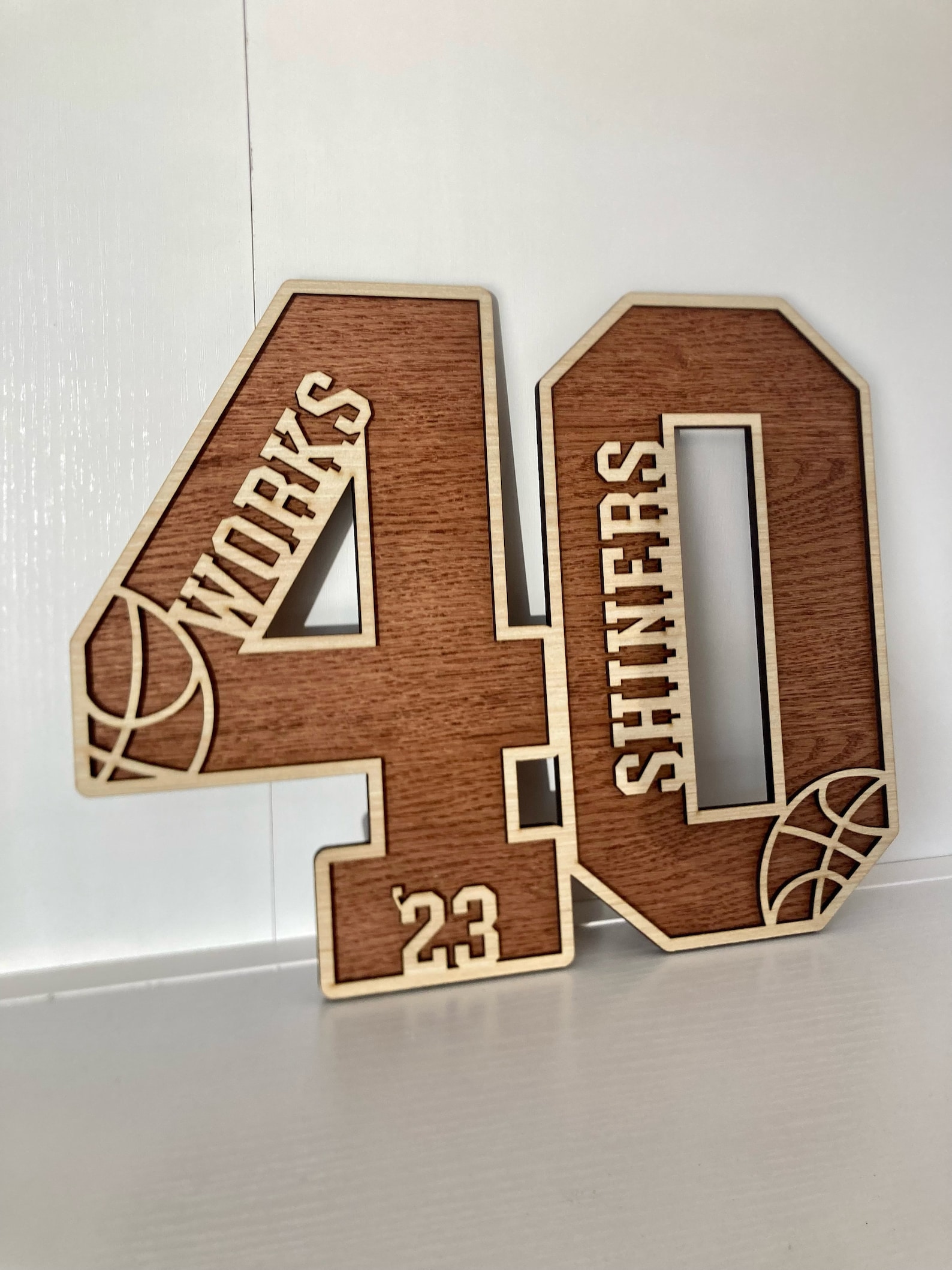 Custom Senior Athlete Number, Custom Sports Plaque, Sports Number Wood ...