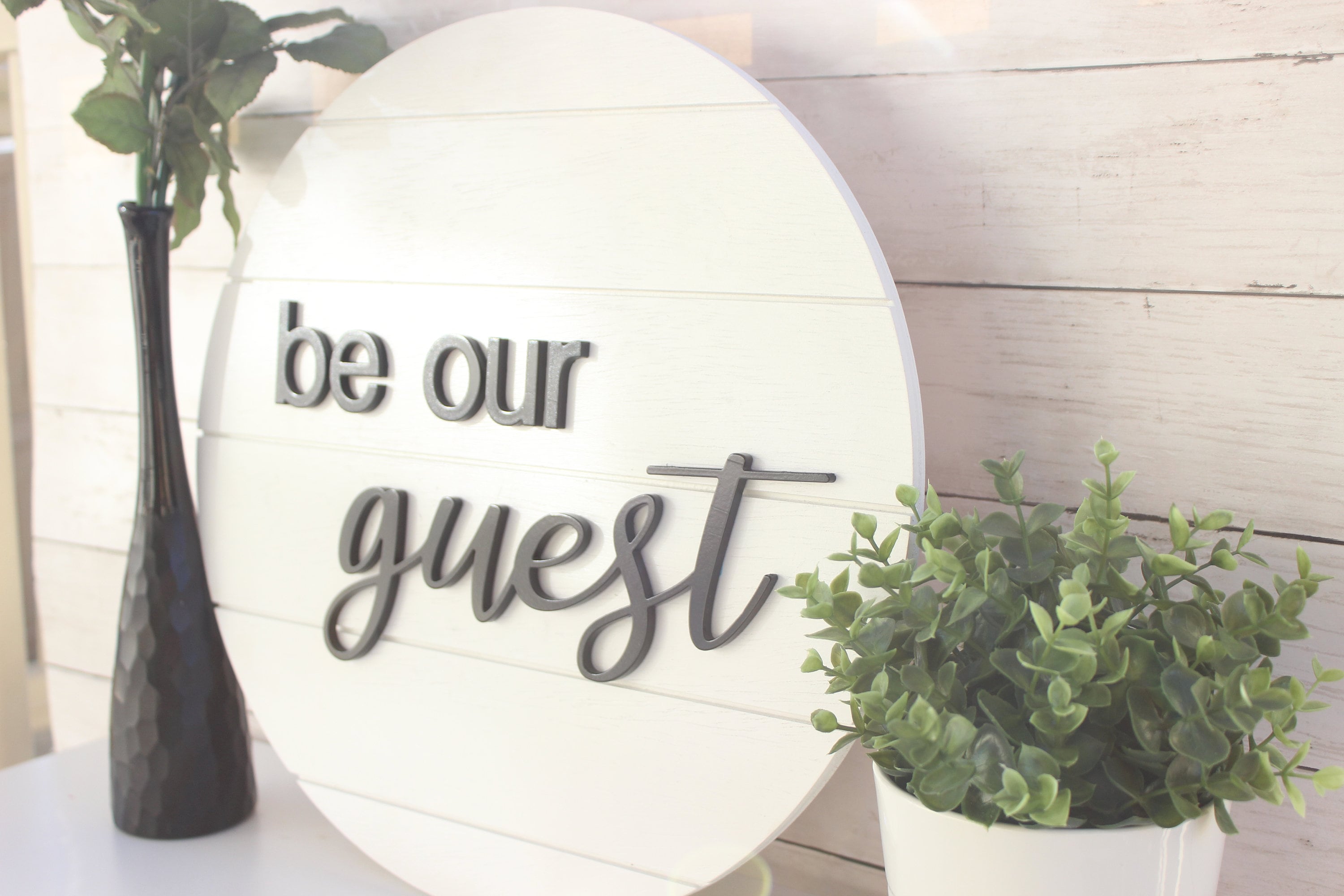 Be Our Guest Room Sign for guestroom bedroom farmhouse wall | Etsy