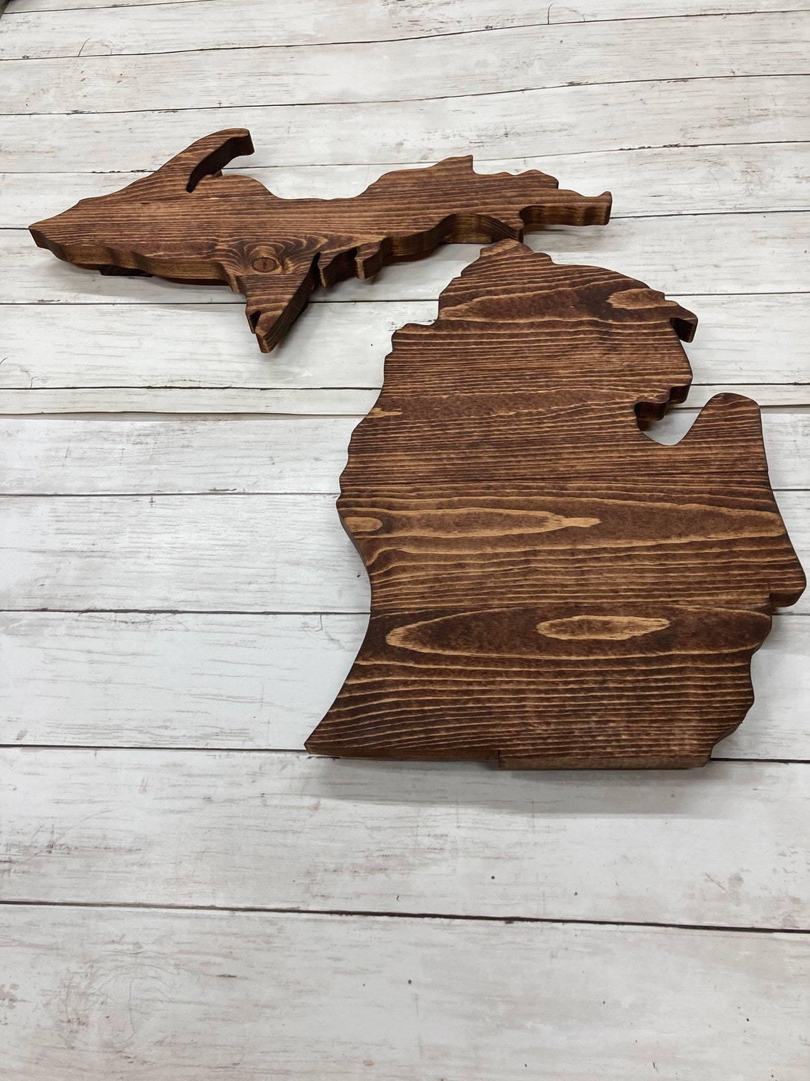 Wooden Michigan State Sign Wall Art Shaped Decor Cutout Home - Etsy