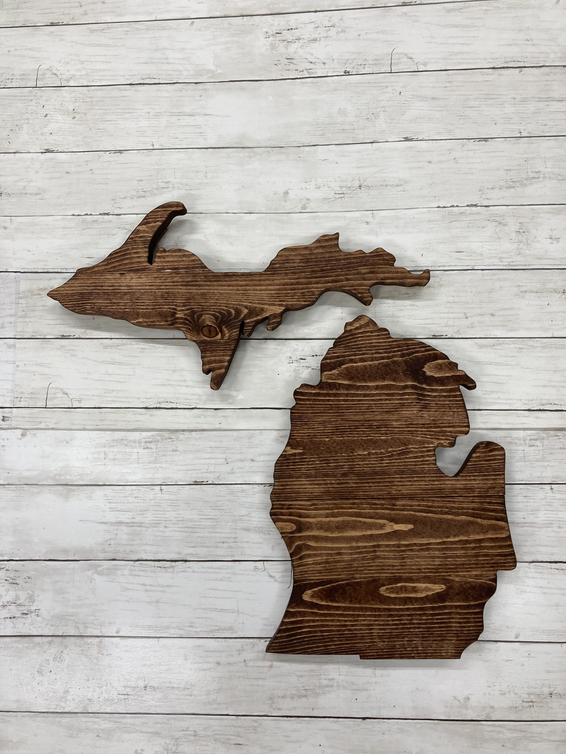 Wooden Michigan State Sign Wall Art Shaped Decor Cutout Home - Etsy