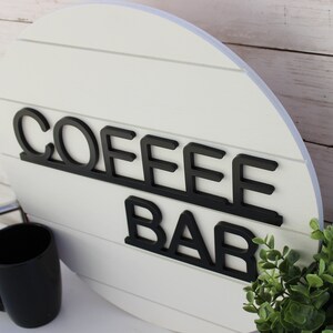 Coffee Bar Sign for Caffeine Coffee Kitchen Farmhouse Coffee Lover - Etsy