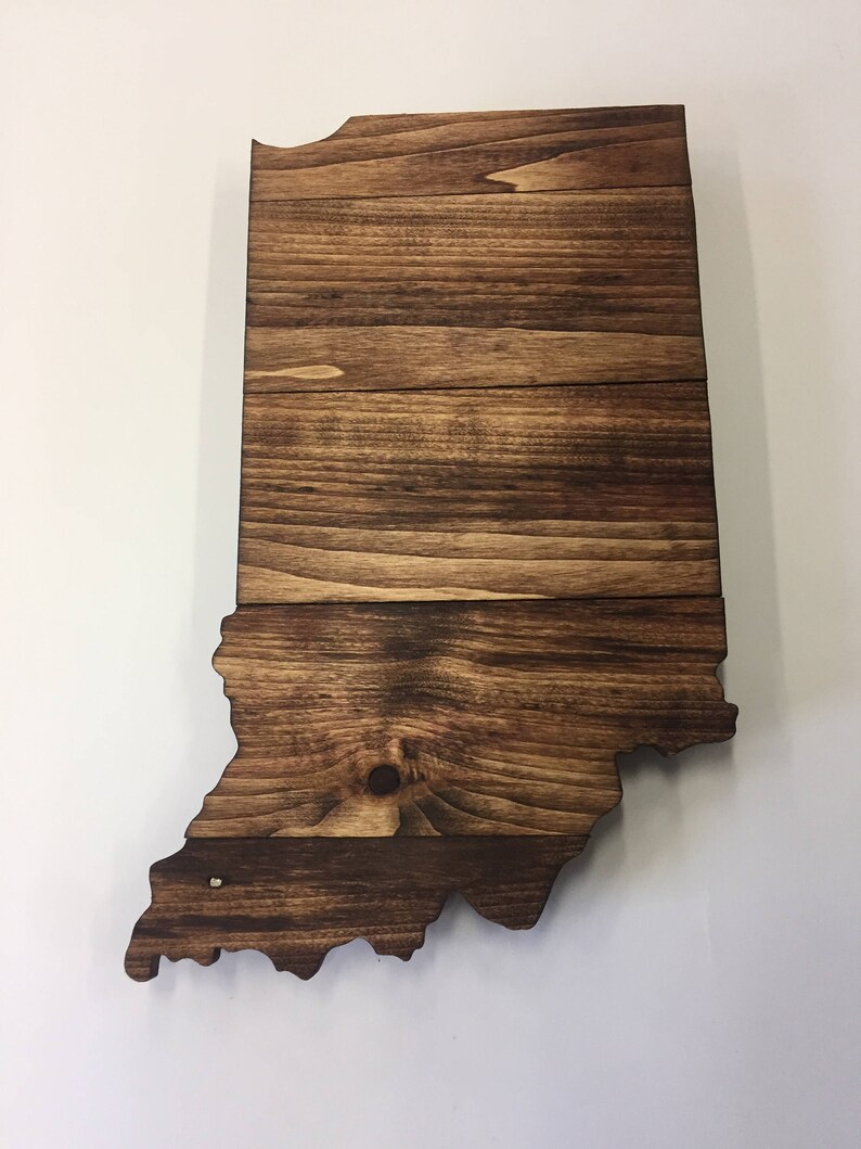 Indiana State Sign | Indiana Wooden Sign | Indiana Wall Art | Indiana ...