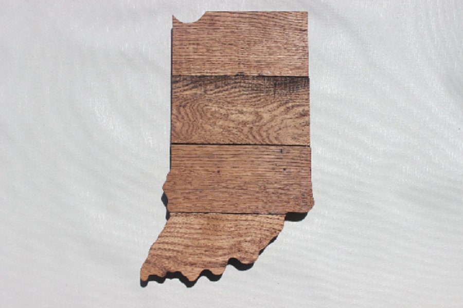 Rustic Wood State Cut Out Large State Cutout Wood State | Etsy