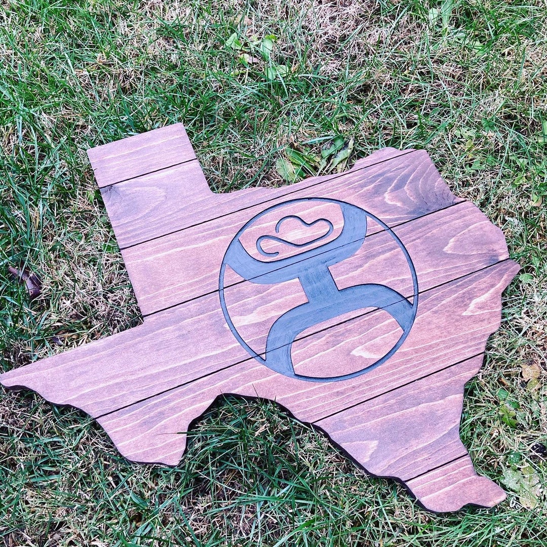 Home State Sign Engraved With Logo or Custom Lettering Wall Decor ...