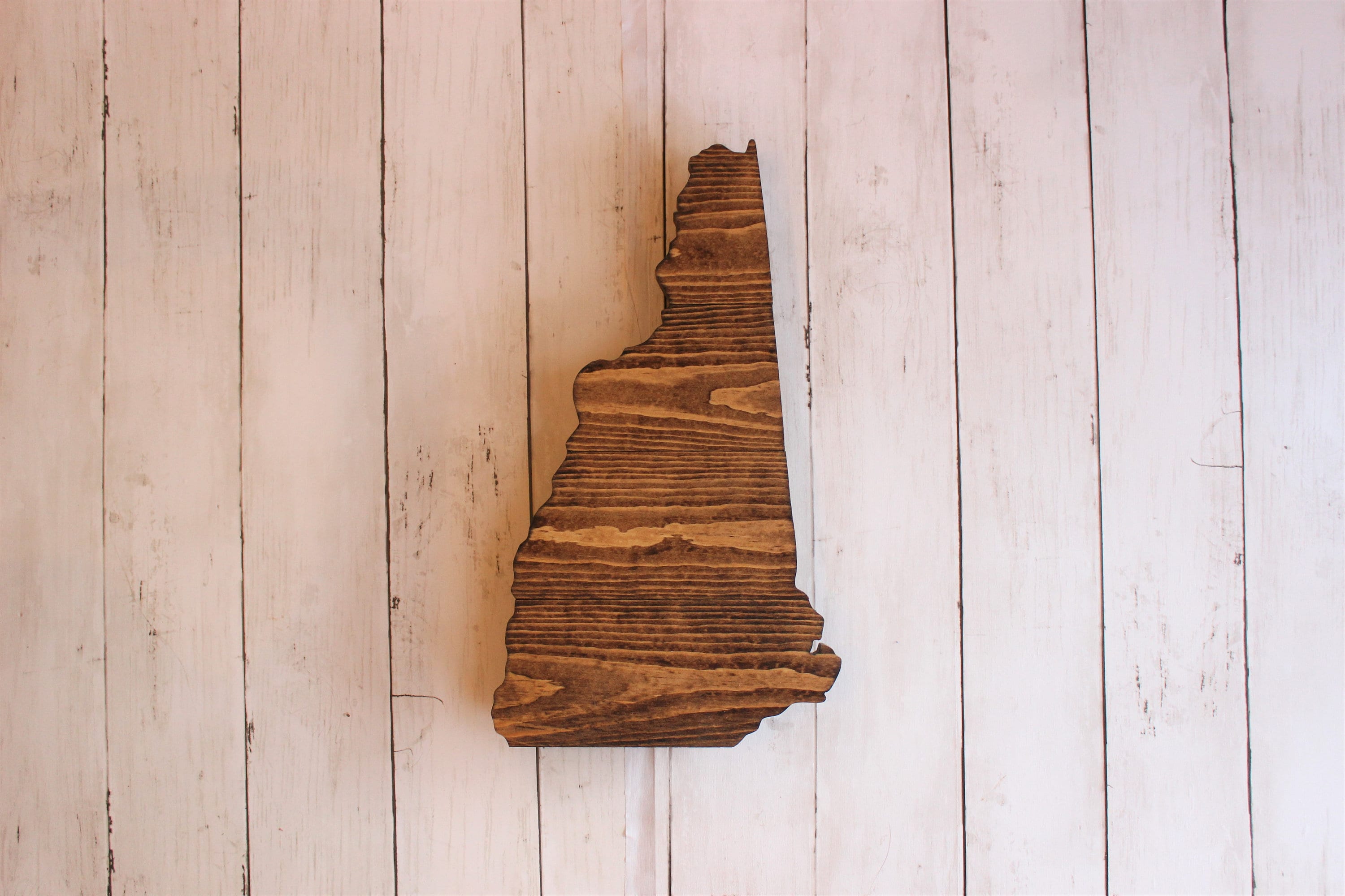 Wooden New Hampshire State Sign Shaped Cutout Decor Wall Art Gift ...