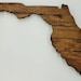 Wooden Florida State Sign Shaped Large Cutout Handmade With - Etsy