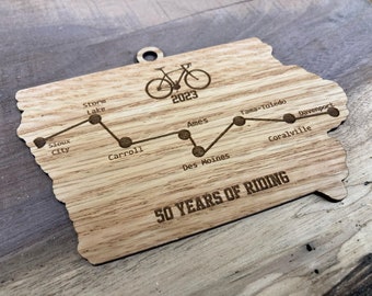 Iowa Bike Ride Ornament or Magnet - Etsy