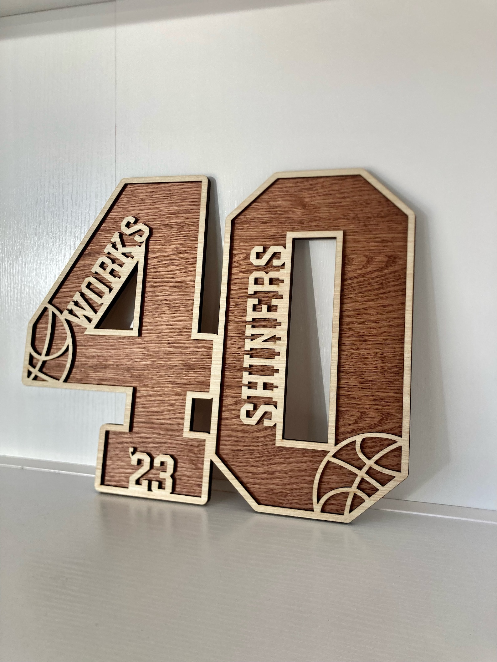 Custom Senior Athlete Number, Custom Sports Plaque, Sports Number Wood ...