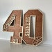 Custom Senior Athlete Number, Custom Sports Plaque, Sports Number Wood ...