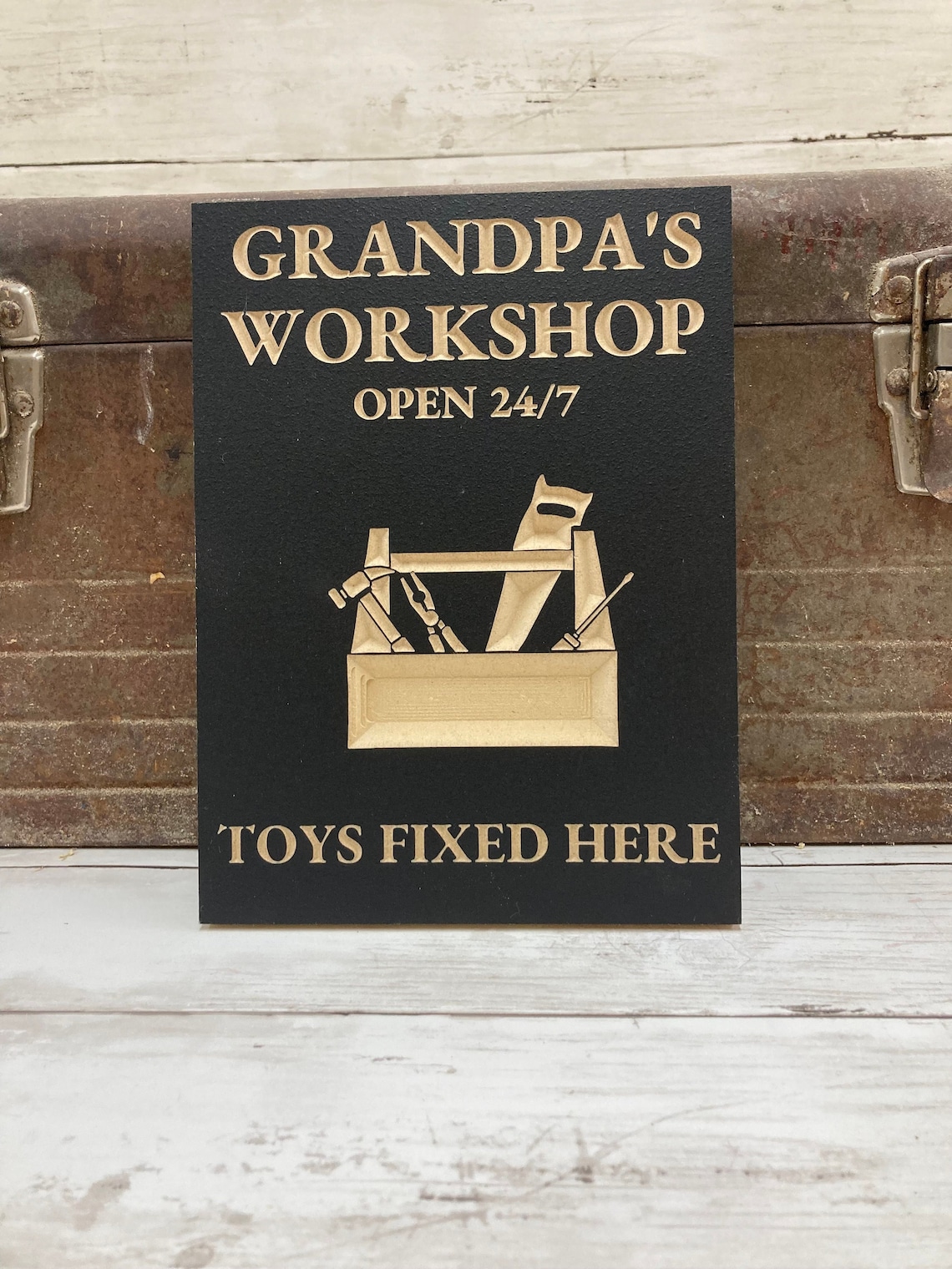 Grandpa Workshop Tools Signs Personalized Garage Sign - Etsy