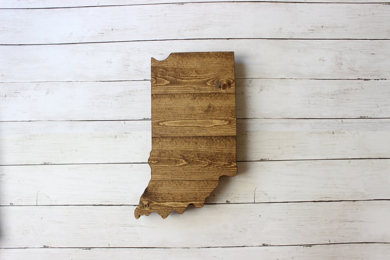 Indiana State Sign Indiana Indiana Wall Sign Wall Sign - Etsy