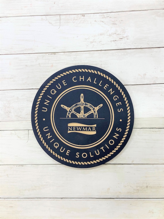 Round Indoor 3D Logo Sign for Businesses Custom Business - Etsy