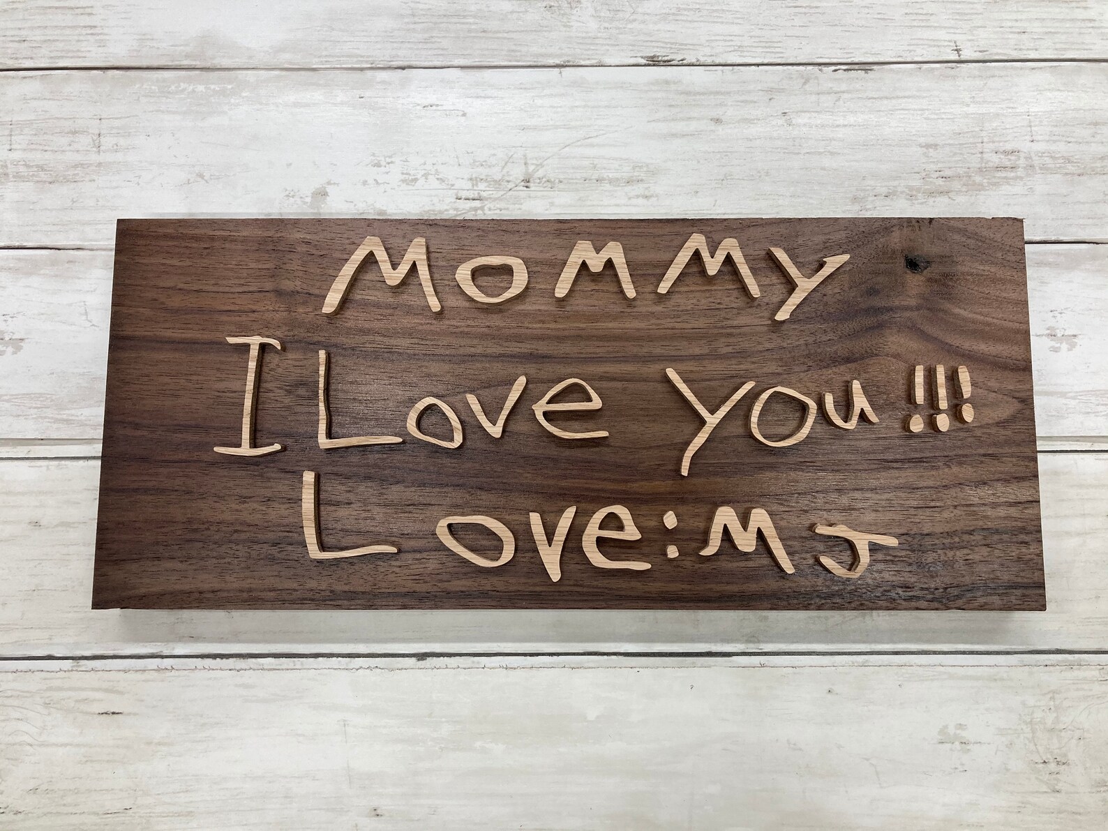3D Wood Child's Handwriting Sign Kids Drawing Child | Etsy