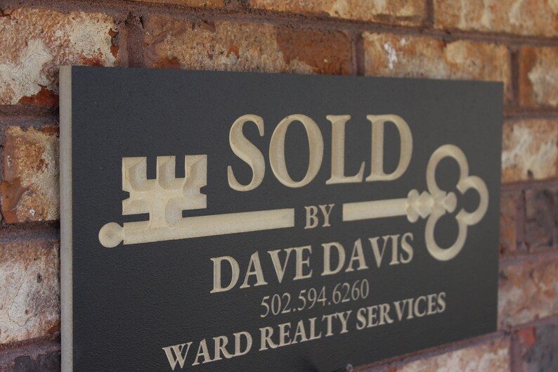 Realtor Sold Sign for Photo Prop Custom and Personalized for | Etsy