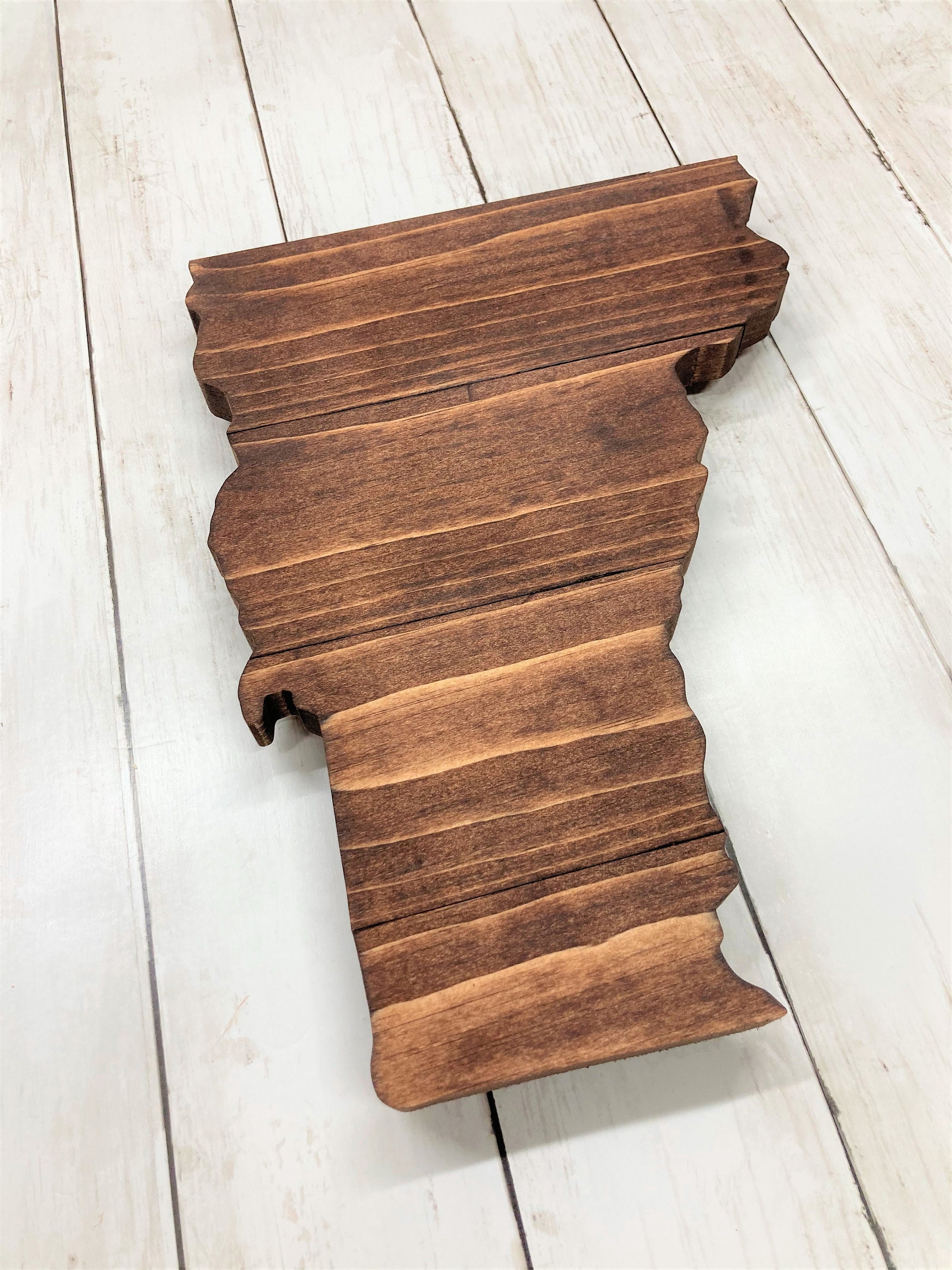 Wooden Vermont State Sign Large Cutout Shaped Wall Decor Art - Etsy