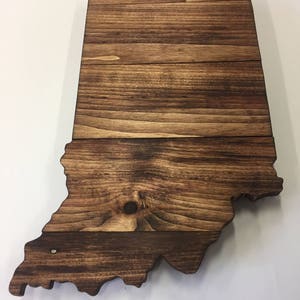 Indiana State Sign | Indiana Wooden Sign | Indiana Wall Art | Indiana ...