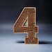 Custom Senior Athlete Number, Sports Number Wood Cutout, Custom Sports ...